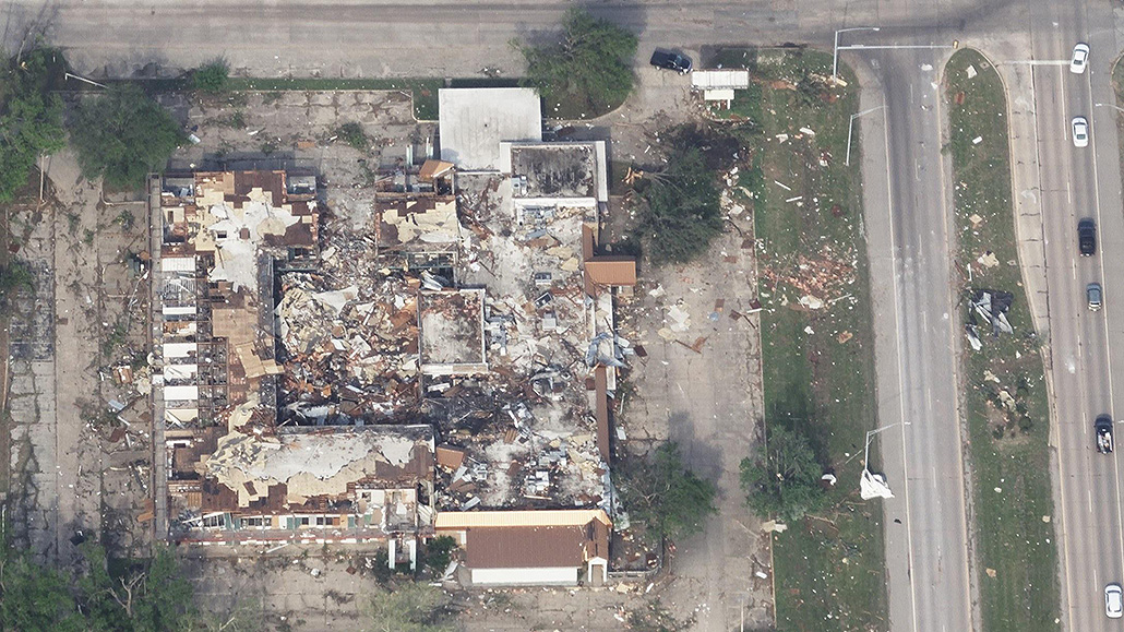 Gray Sky: Tornado in Shawnee, Oklahoma | Vexcel Data Program