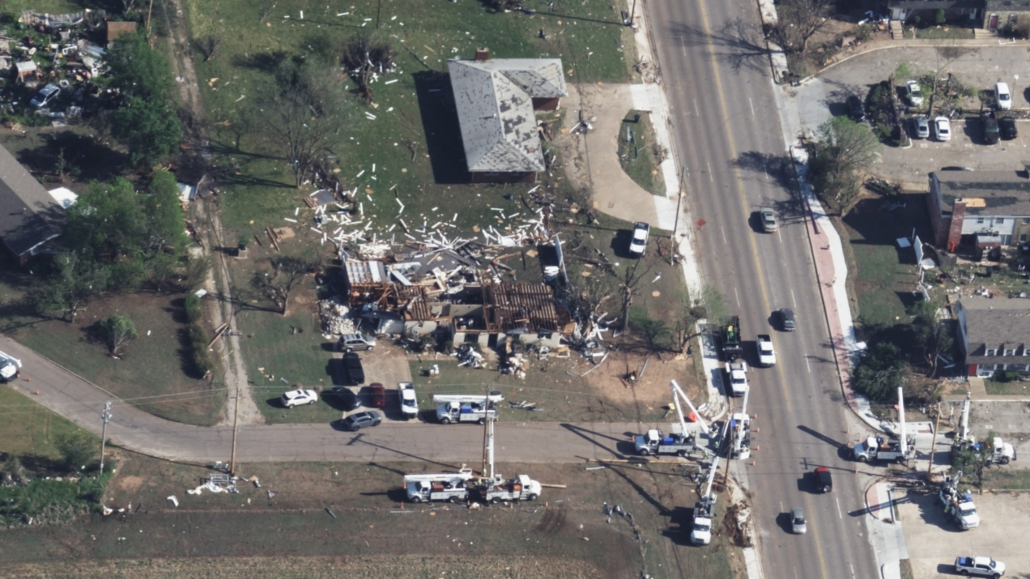 Gray Sky: Tornado in Shawnee, Oklahoma | Vexcel Data Program