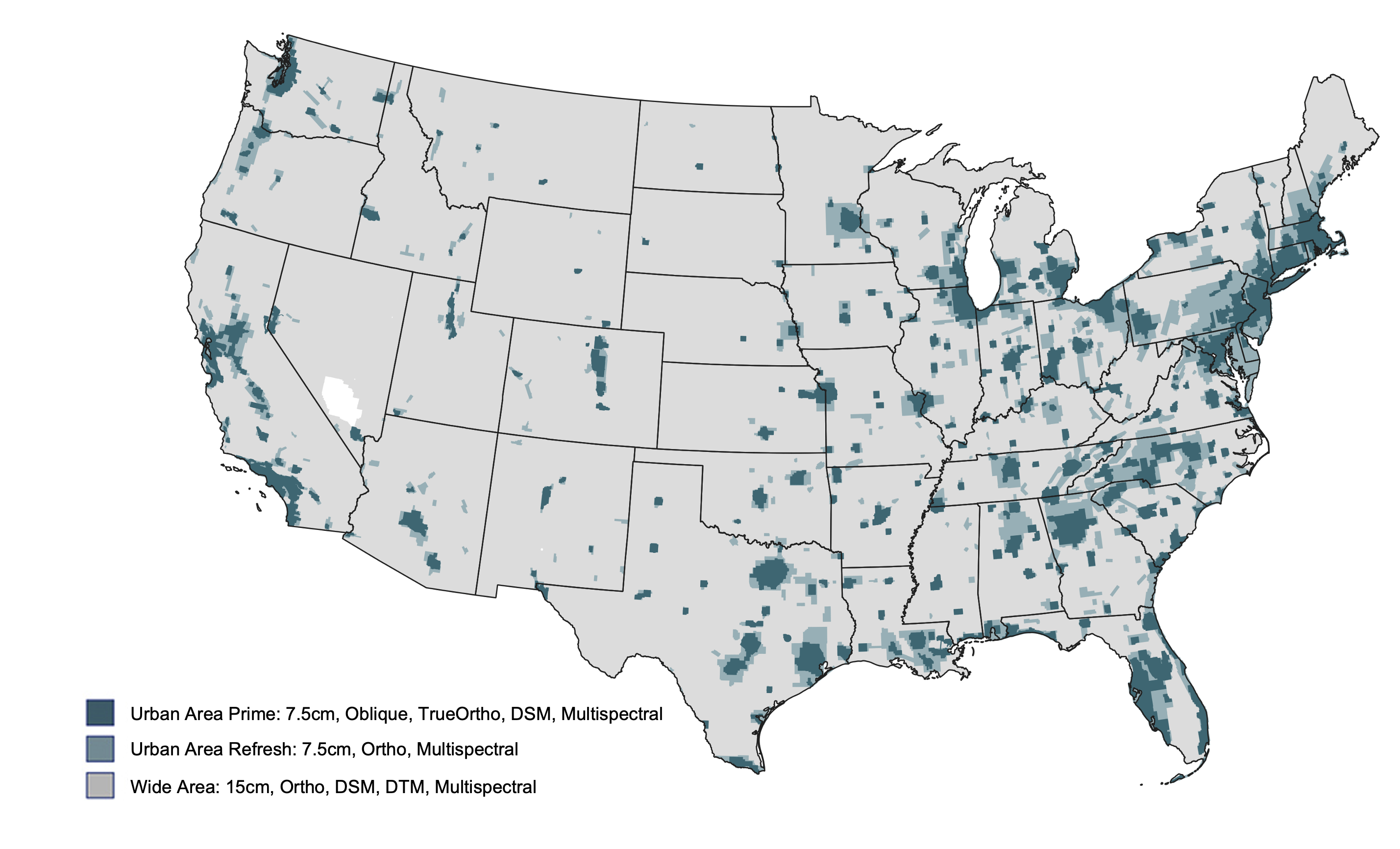 US Collection Plan & Coverage Maps | Vexcel Data Program