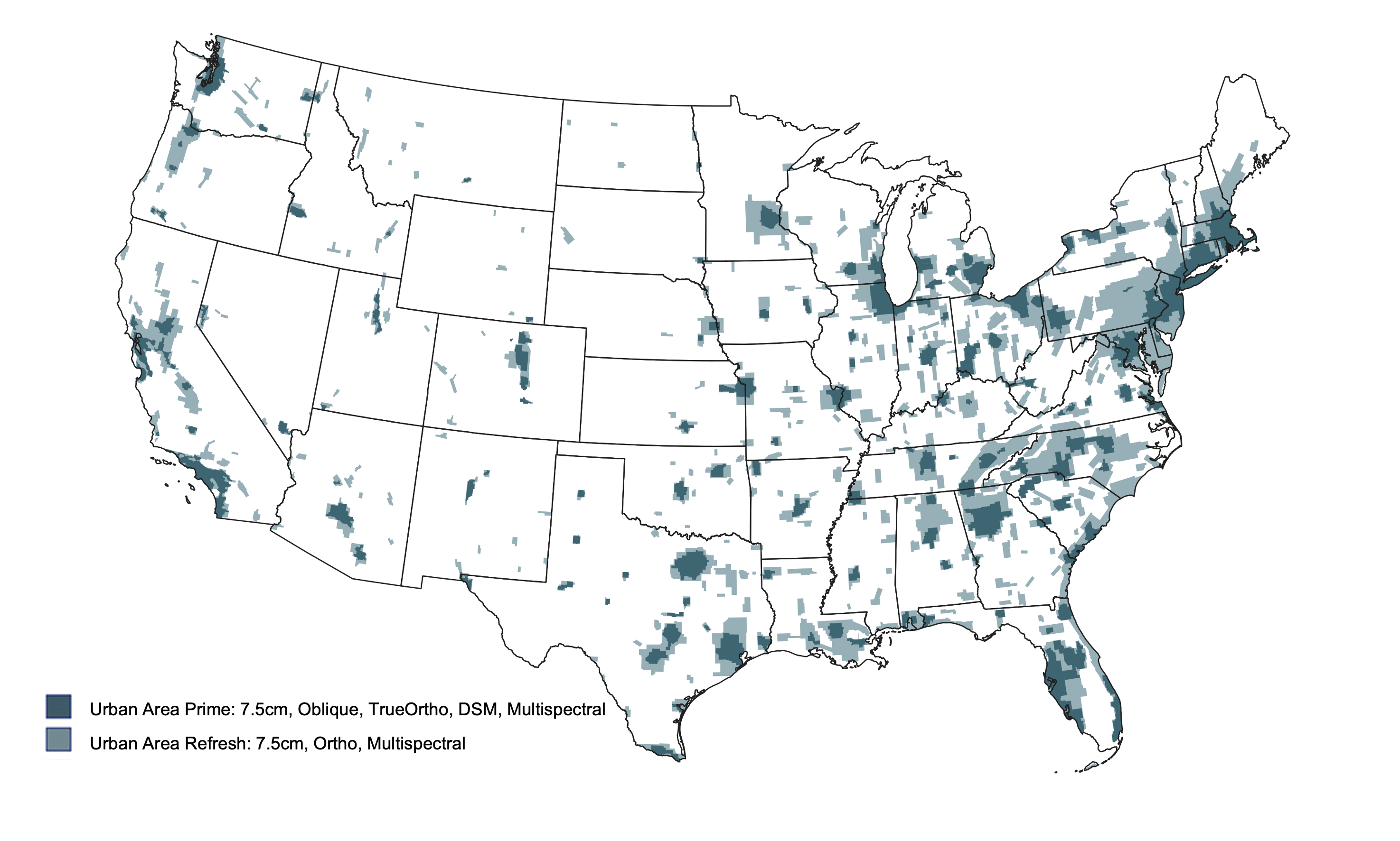 US Collection Plan & Coverage Maps | Vexcel Data Program